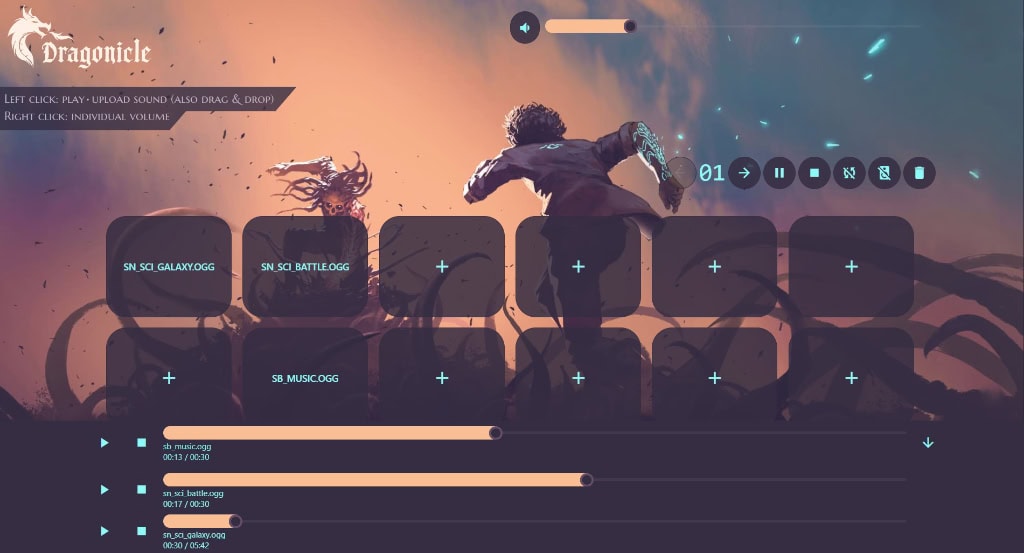 Dragonicle: Turn your computer into an RPG jukebox!